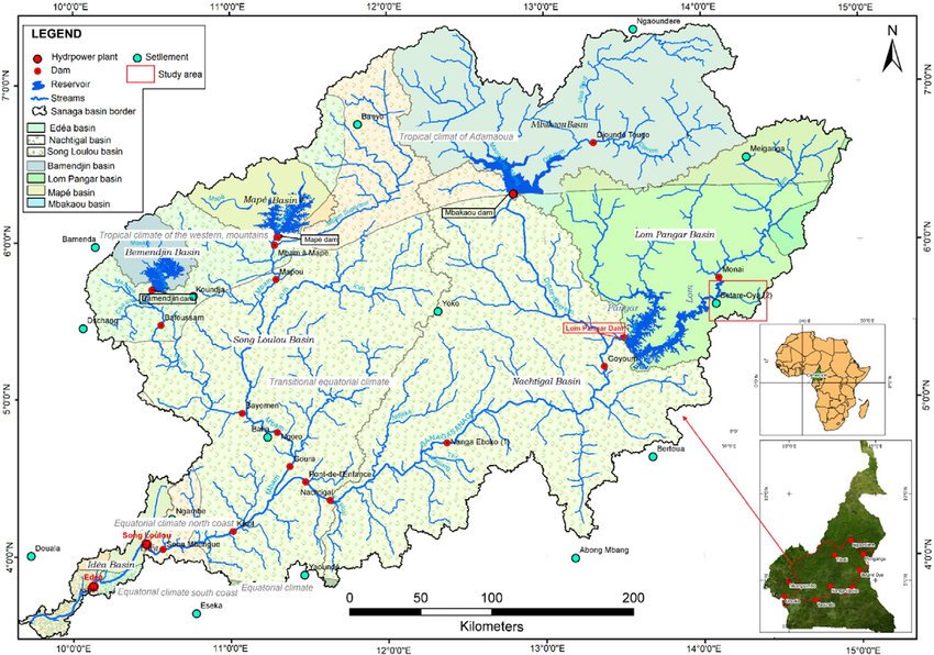 Река Санага, Камерун